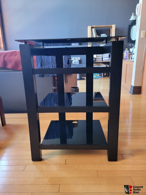 Meuble audio noir / Black audio rack Photo #3890889 - US Audio Mart