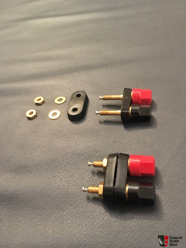 Krell 5-way speaker binding posts - 1 pair - gold-plated Photo #3892024 ...
