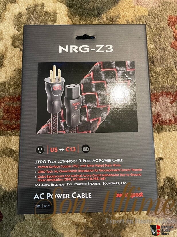 Audioquest NRG Z3 2M (Brand New) Photo #3897219 - Canuck Audio Mart