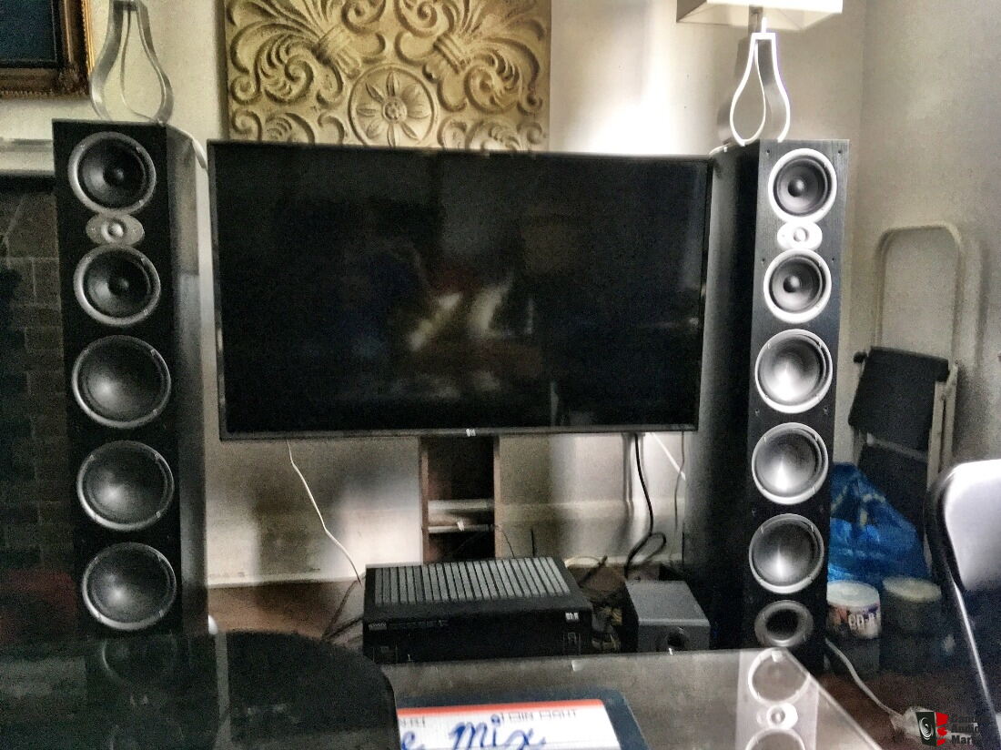 Black Polk Audio RTi A9 & Kenwood Basic M1 biamp combo For Sale ...