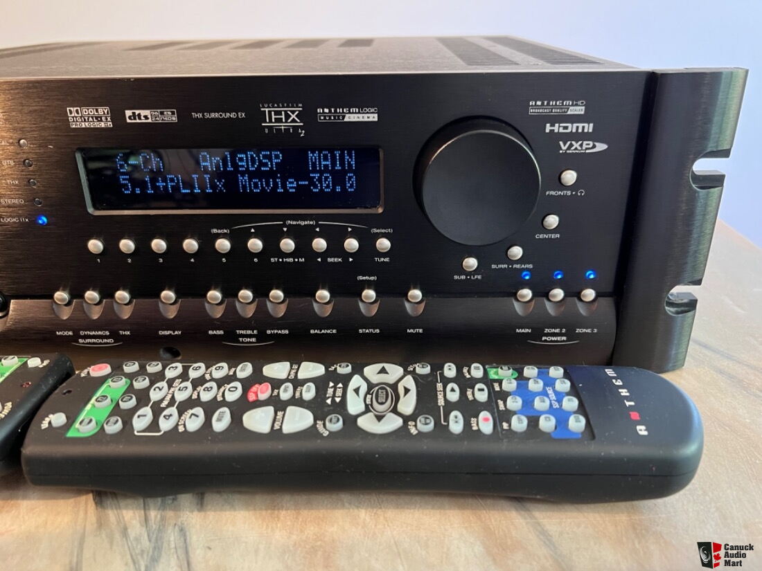Anthem STATEMENT D2 PRE Amp A/V processor w/ 2 remotes / Calibration ...
