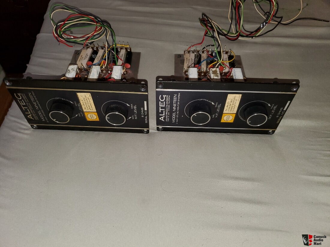 Altec 19 speaker crossovers pair serial number 00237 and 00376 all ...