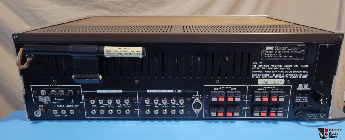 Vintage Sansui QRX-7001 Stereo Reciever Amplifier Photo #3920273 - UK ...