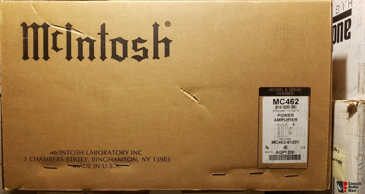 McIntosh box for MC462 , 452 , 302 For Sale - US Audio Mart