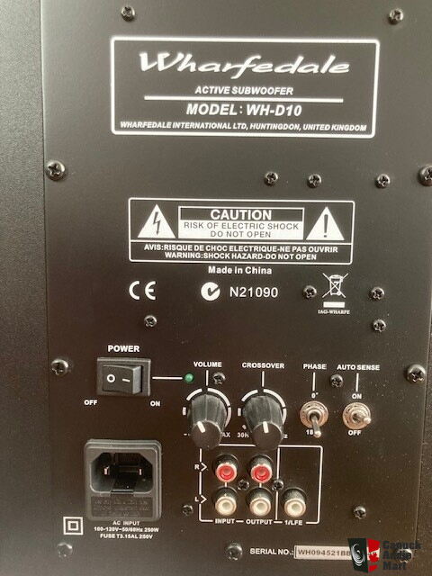 Wharfedale active subwoofer WH-D10 like new (retail $850) Photo ...