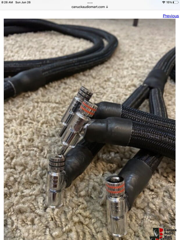 NRG custom cable 9ft…speakers cables Photo #3926419 - Canuck Audio Mart