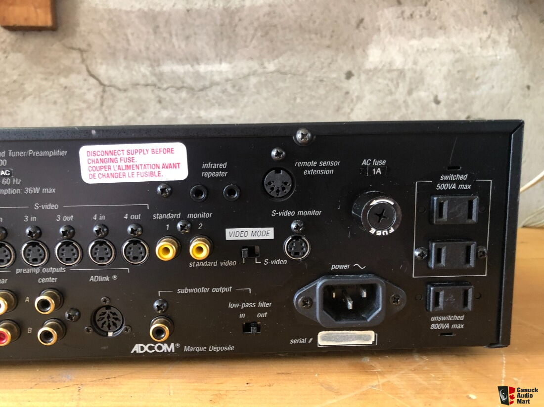 Adcom GTP600 pre/tuner w/remote Photo #3927370 - Canuck Audio Mart