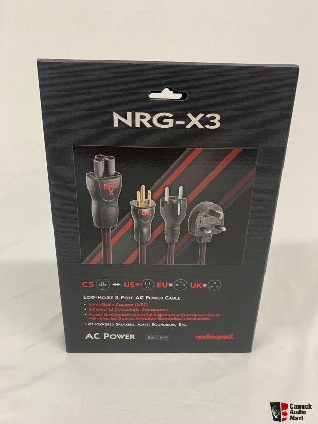 AudioQuest NRG-X3 Power Cable with C5 Termination - 2M Photo #3927770 ...