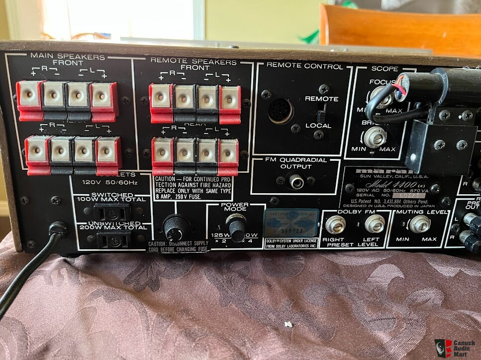 Marantz 4400 Stereo Quadrophonic Receiver Photo #3937656 - US Audio Mart