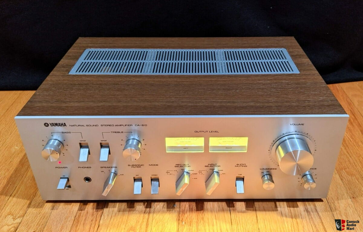 Yamaha CA-610 Stereo Amplifier / Full Serviced and Tested / 80 Watts ...