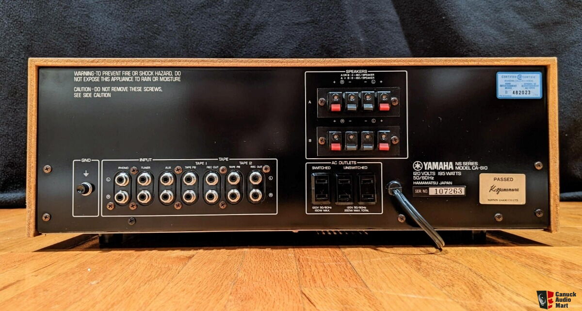 Yamaha CA-610 Stereo Amplifier / Full Serviced and Tested / 80 Watts ...