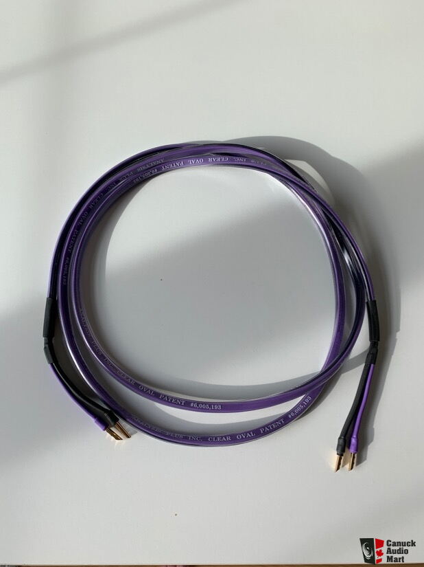 Pending) Analysis Plus Clear Oval Speaker Cables - 8 foot pair, Banana ...
