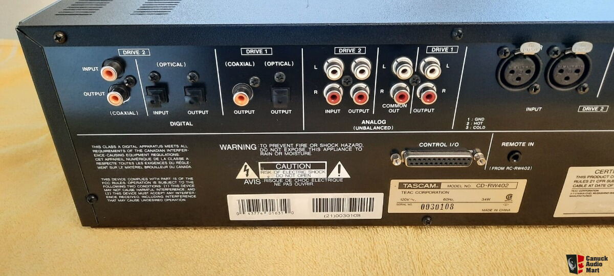 Tascam CD-RW402 Photo #3947969 - Canuck Audio Mart