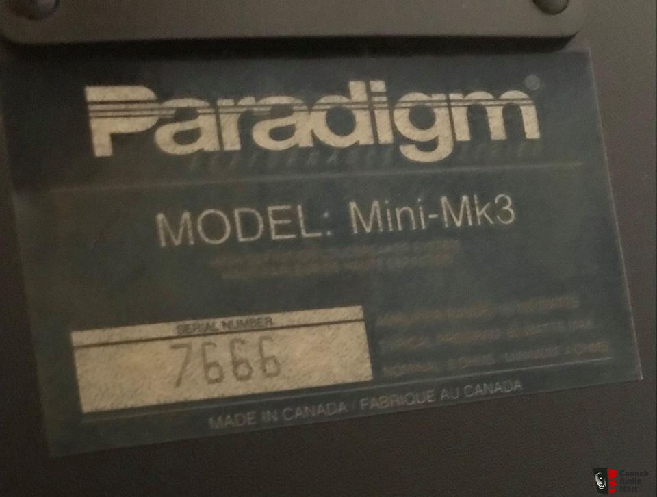 Paradigm Mini - MK3 Speakers Photo #3953694 - UK Audio Mart