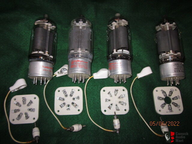 hi power output pentode type 813 with sockets and plate caps Photo ...