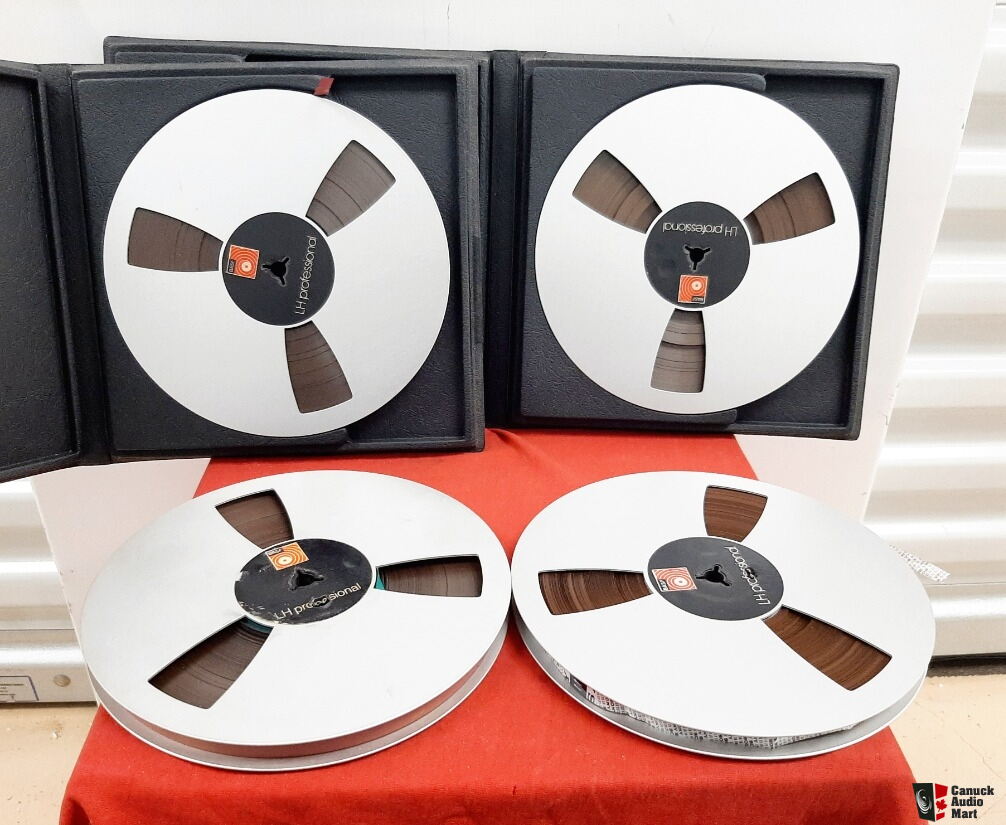 Lot of 4 BASF 7" Metal Reel Reels for 1/4" Tape in Box-VGC to XLNT For ...