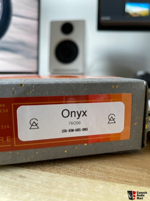 Campfire Audio Onyx IEM's - Limited Edition 76/200 Photo #3969900 ...