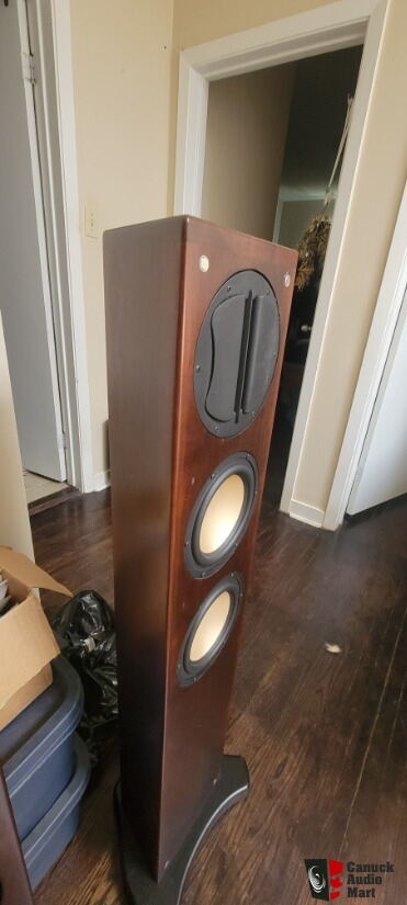 Custom Made Floor Standing Real Wood veneer folded ribbon tweeter ...