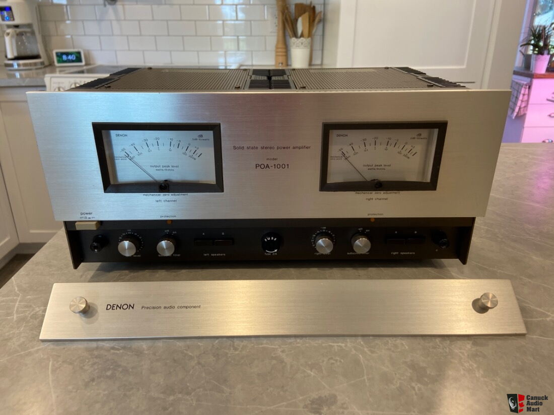 Denon poa-1001 DUAL MONO power amp nice non smoking house,, free canada ...