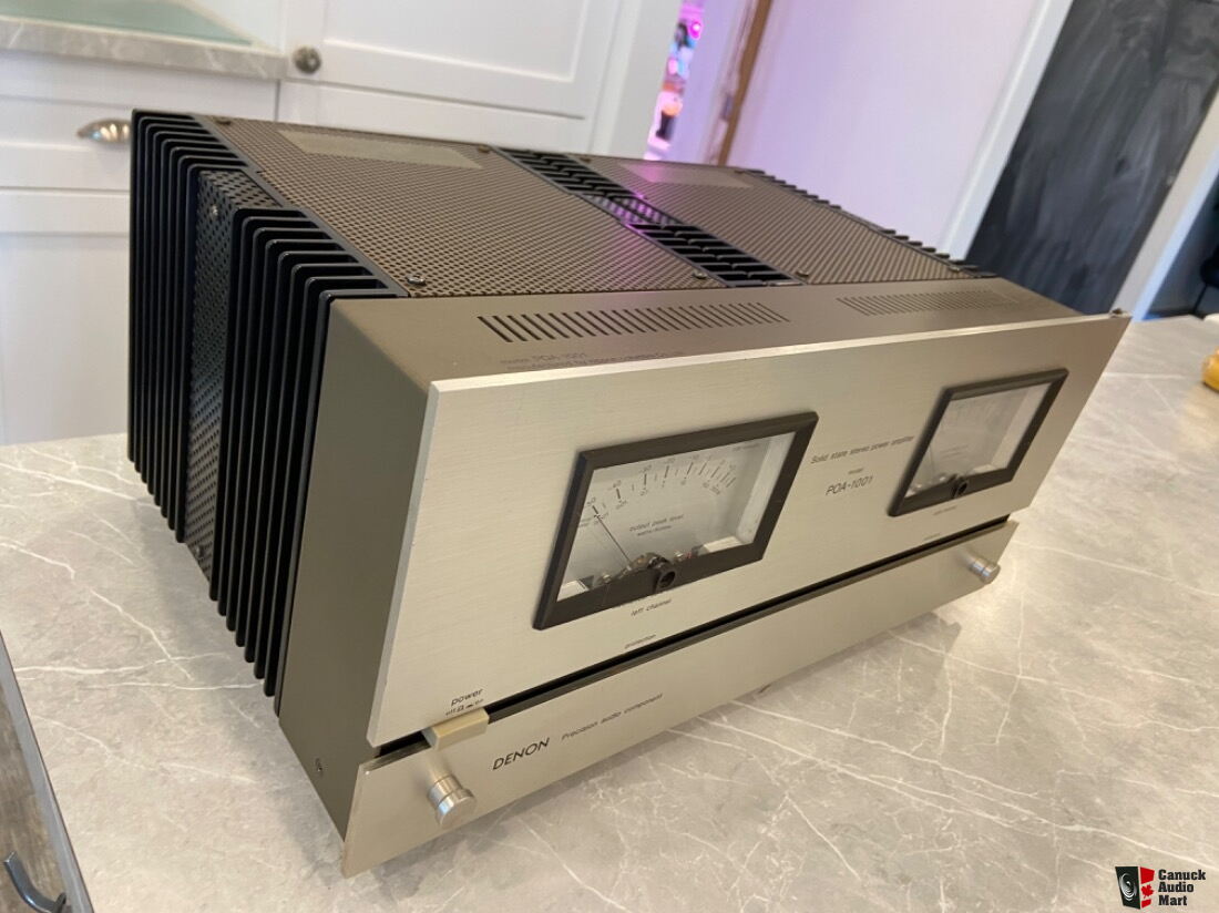 Denon poa-1001 DUAL MONO power amp nice non smoking house,, free canada ...