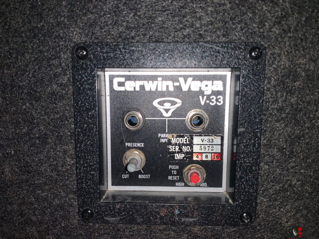 Cerwin Vega V-33's Photo #3976587 - Canuck Audio Mart