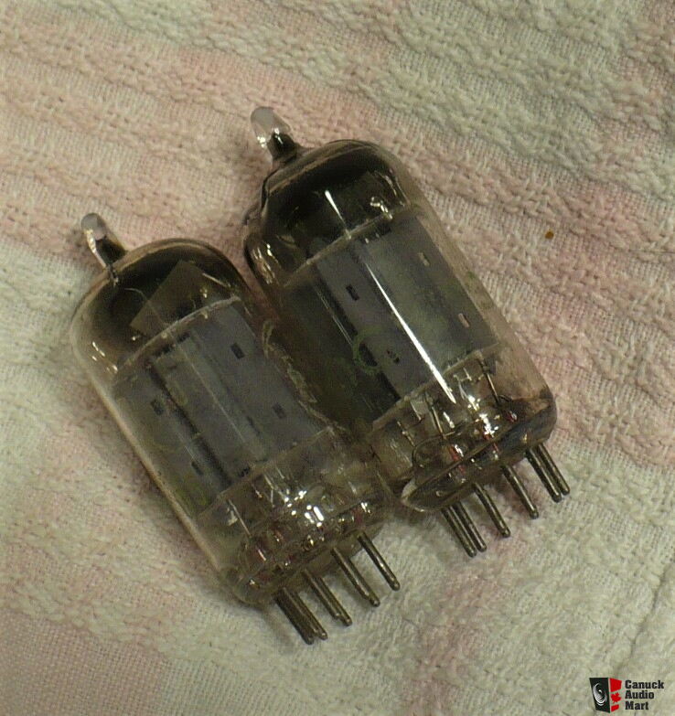 2 Very Rare and Early 1955 Amperex Holland 45 Degree Foil Getter ...