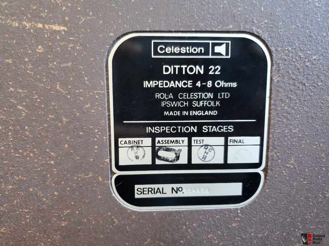 Celestion Ditton 22 3-way speakers Photo #3984655 - UK Audio Mart