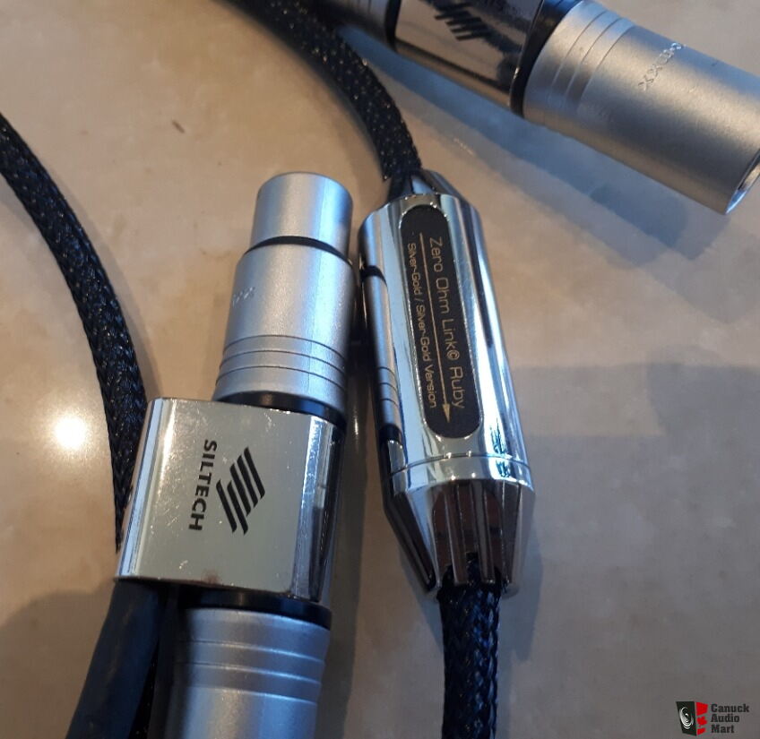 Siltech Zero Ohm Link XLR , Ruby Silver-Gold Version, 1 meter length ...