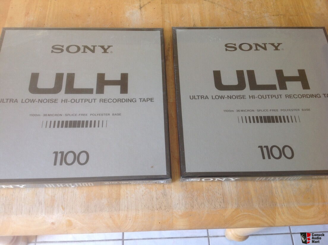 Sony ULH-11-1100 reel to reel tapes (NOS, original packaging, unopened ...