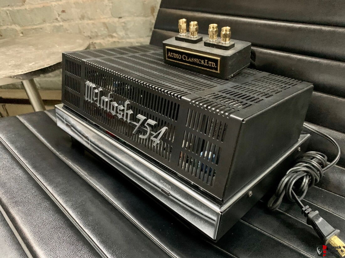 McIntosh MC754 Stereo Power Amplifier w/ Adaptor | MC 754 Amp Photo ...