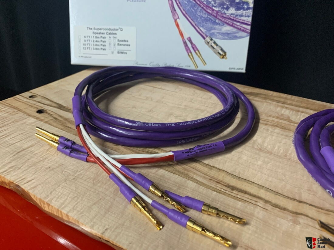 JPS Labs - Superconductor Q - Bi-wire speaker cables - 8' long For Sale ...