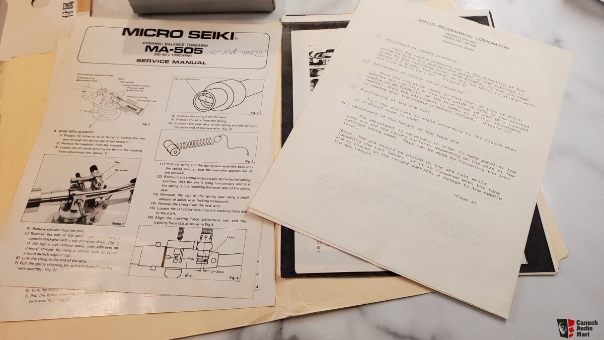 Micro-Seiki MA-505 MK III with extra wand and AQ cartridge - SOLD ...