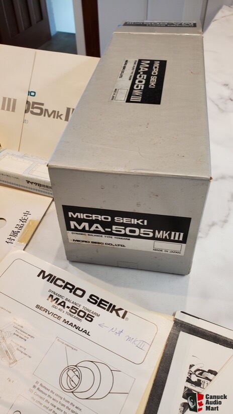 Micro-Seiki MA-505 MK III with extra wand and AQ cartridge - SOLD ...
