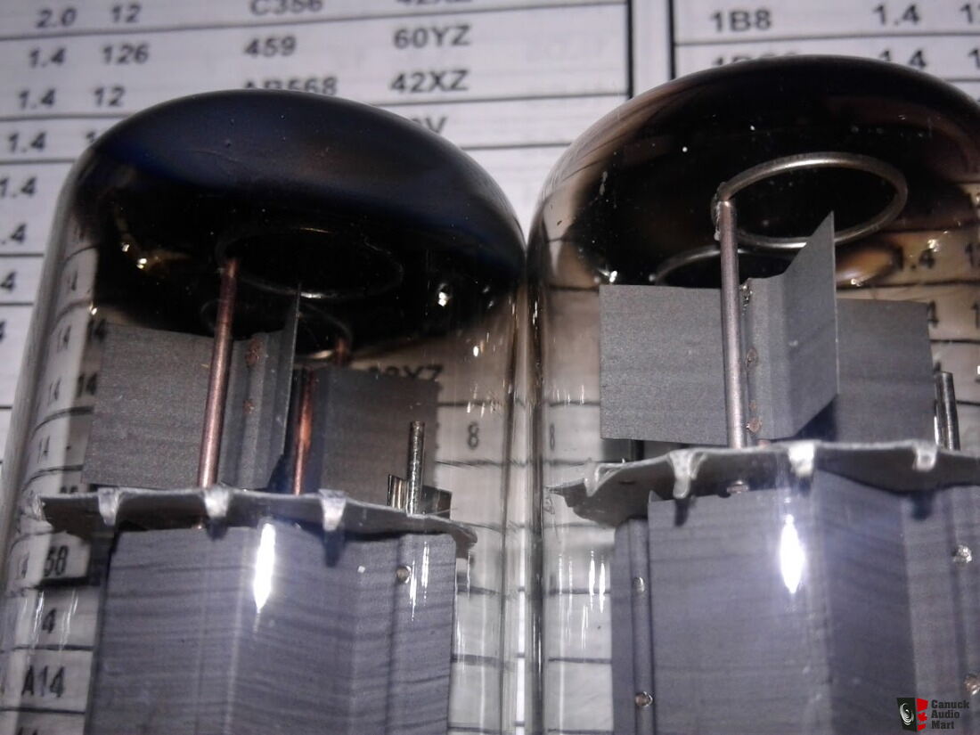 Pair of 1960s Vintage Mullard Blackburn EL34s xf2 Brown Base Test ...