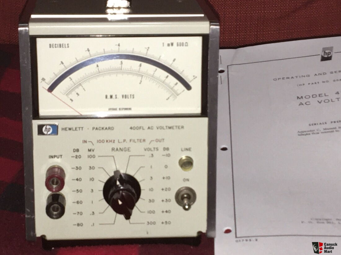 MilliVolt Meter/ dB Meter - HP 400FL Photo #4028219 - US Audio Mart