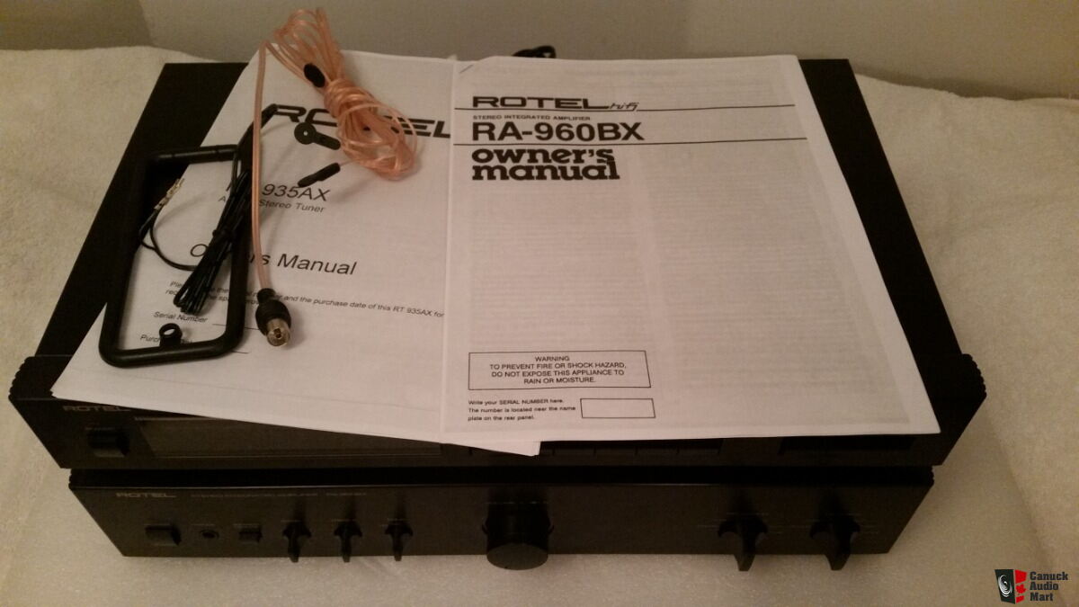 Rotel RA-960BX and Rotel RT-835AX Photo #4029264 - Canuck Audio Mart
