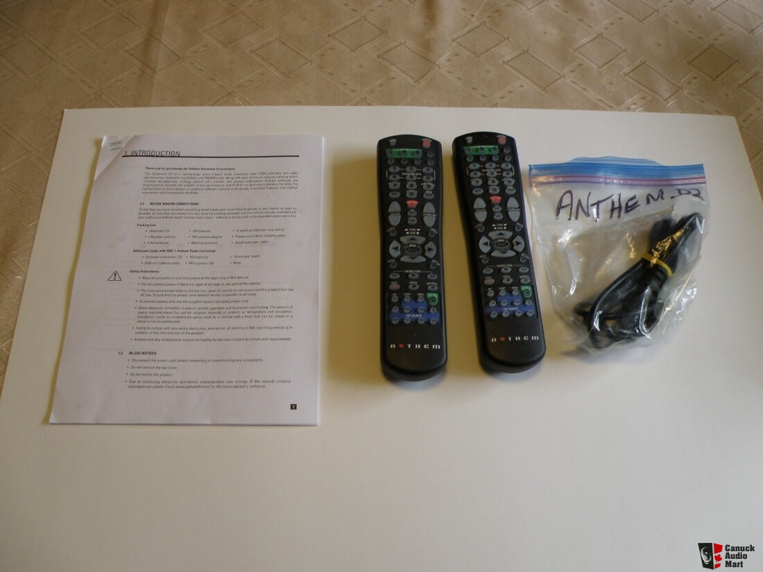 Anthem Statement D2 Home Theatre Processor Photo #4029520 - Canuck ...