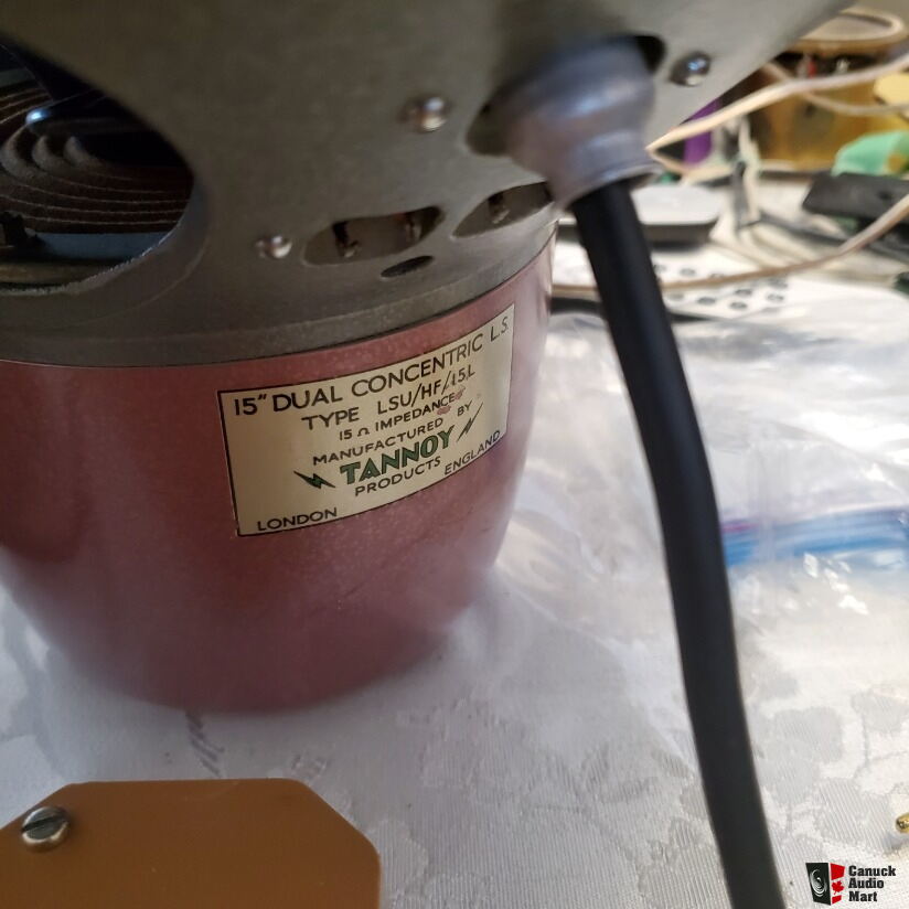Tannoy 15" Red monitors with Tannoy Gold Crossovers in custom cabinets ...