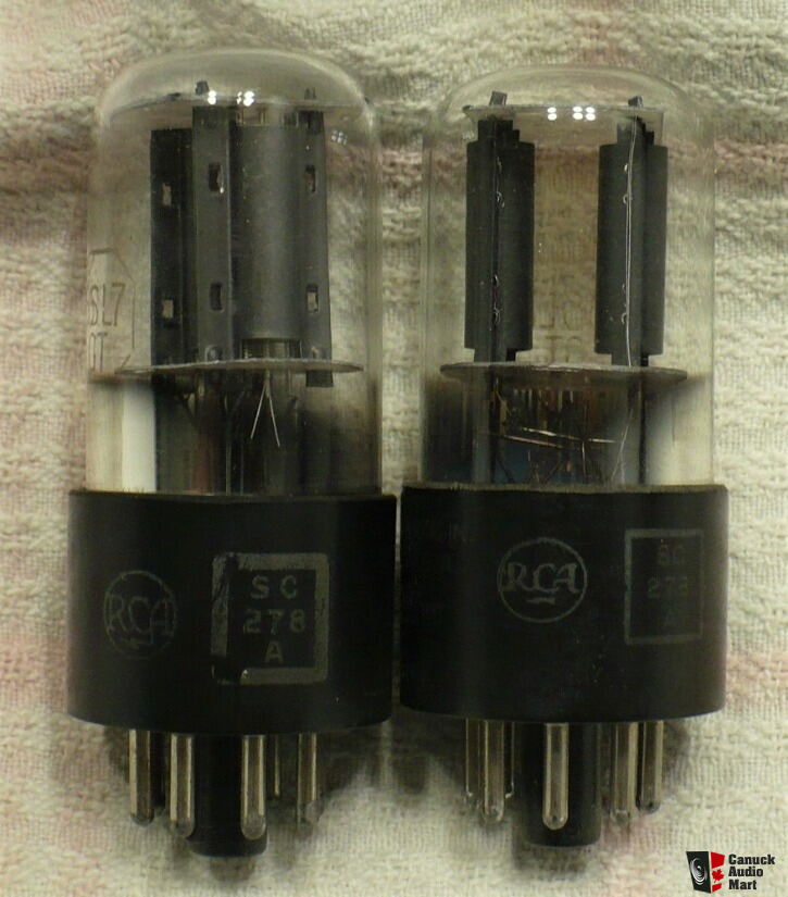 1 Vintage Pair Of JAN RCA VT-229 6SL7GT Preamplifier Tubes Photo ...