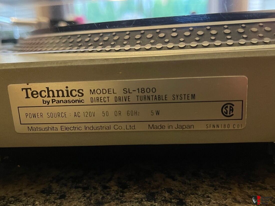 Technics SL-1800 Turntable Photo #4036442 - US Audio Mart