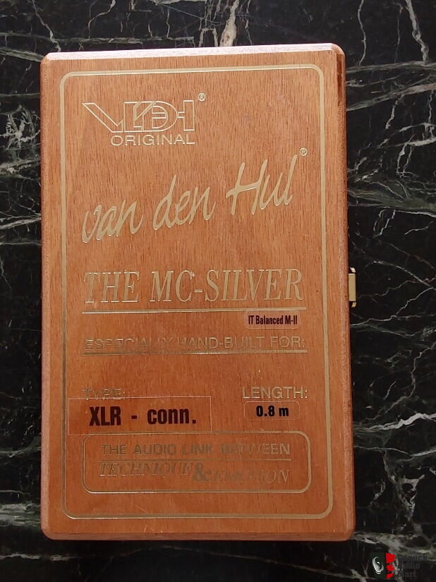 Van den hul MC silver 0.8 meter pair XLR mint in box Photo #4052729 ...