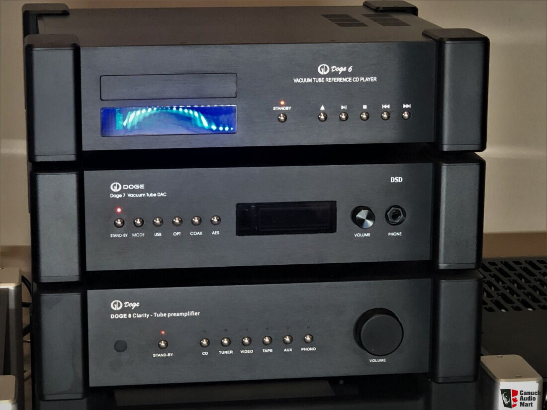 Doge System Amps, Components, Stands and Speakers (Yes will sell items ...