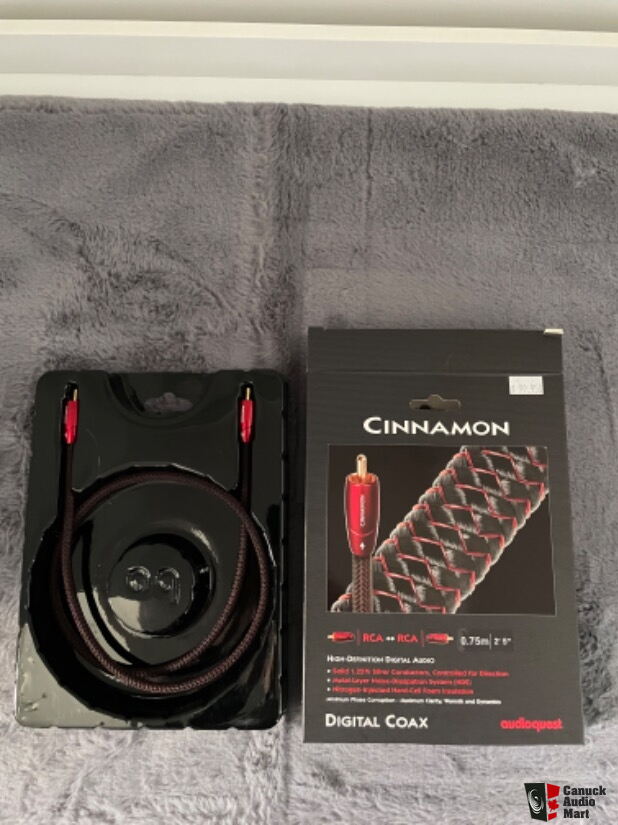 Audioquest Cinnamon- Digital Coax Cable - .75 Meter For Sale - Canuck ...