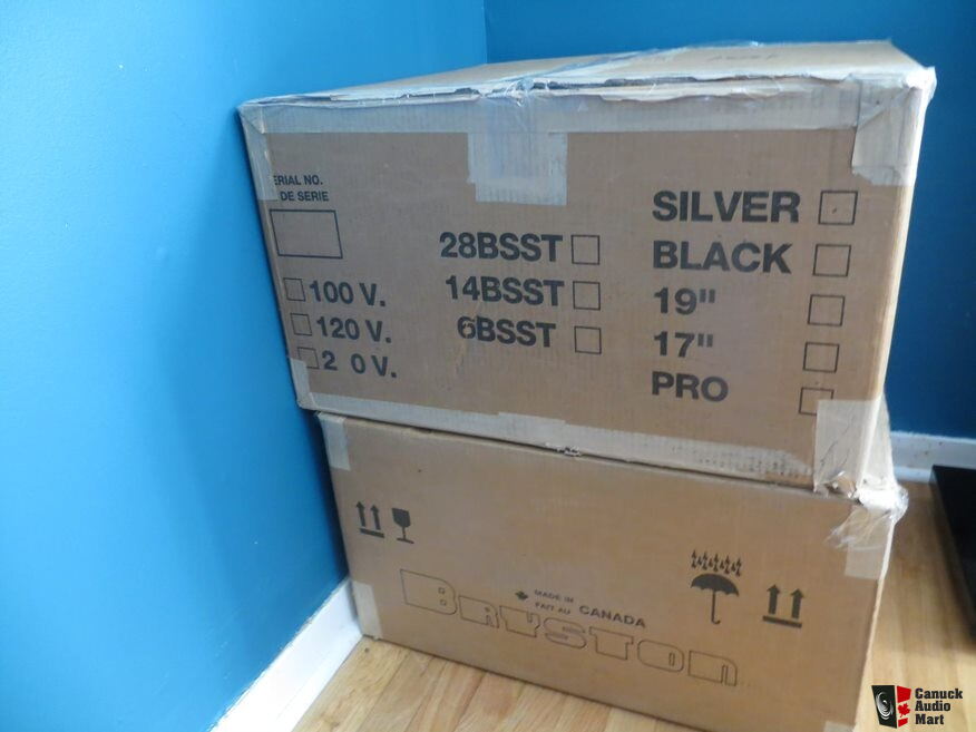 Pair of Bryston 28B Cubed Amps, very little use, great condition, black ...