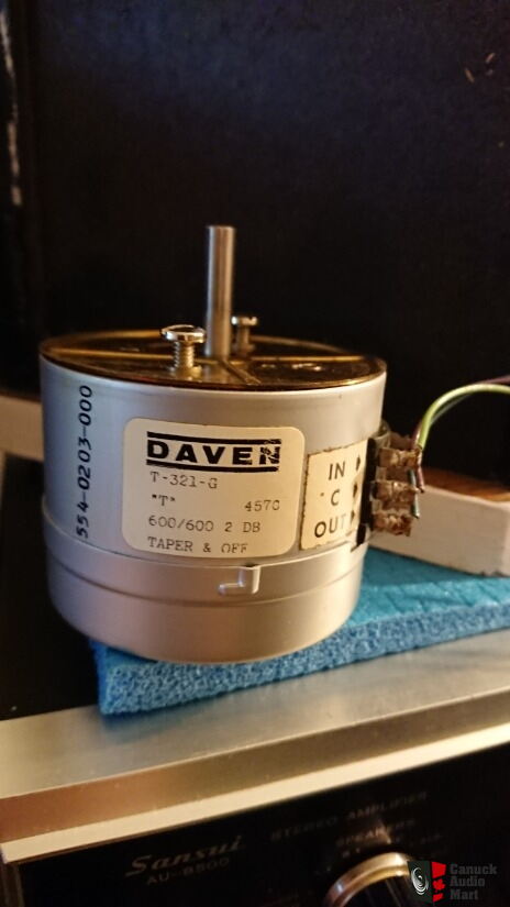 Daven T-321-G 600 ohm 2 db step attenuator pot for vintage tube ...