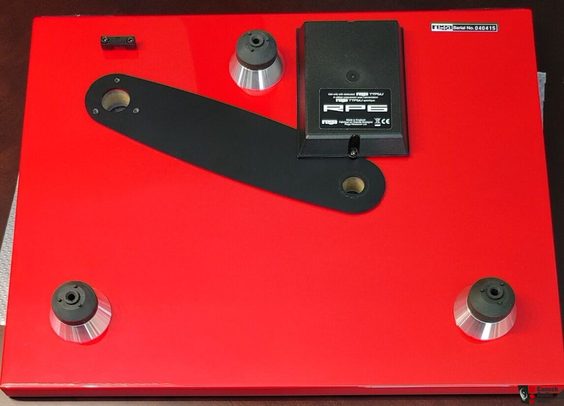 Rega RP6 Turntable components: Plinth, Glass Platter, Hub Assembly ...
