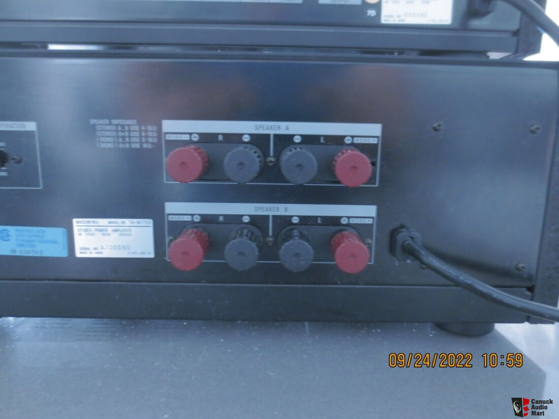 SONY TA-N 77 ES power amplifier & SONY TA-E 77 ESD preamplifier in very ...