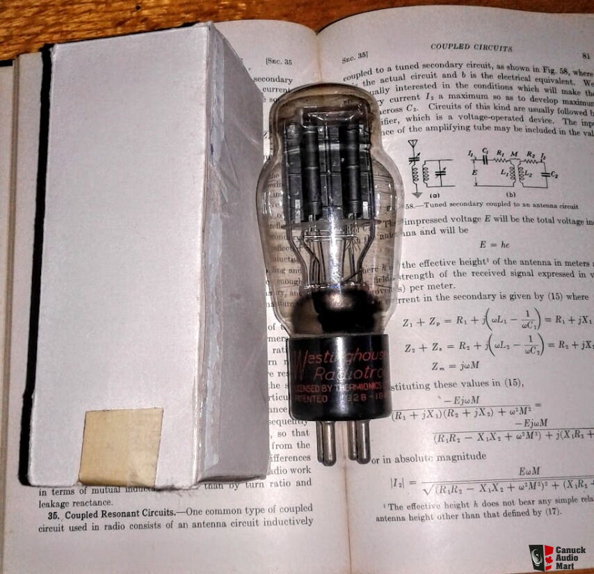 Westinghouse 2A3 Triode Output Tube (Single) Tests Very Good! Photo ...