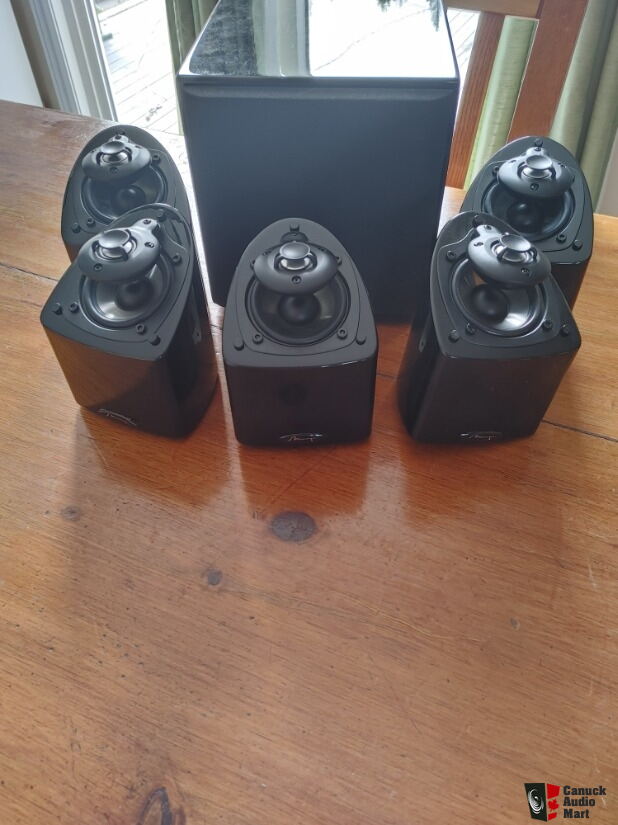 5 mirage nano prestige speakers in gloss black and mm6 sub Photo ...