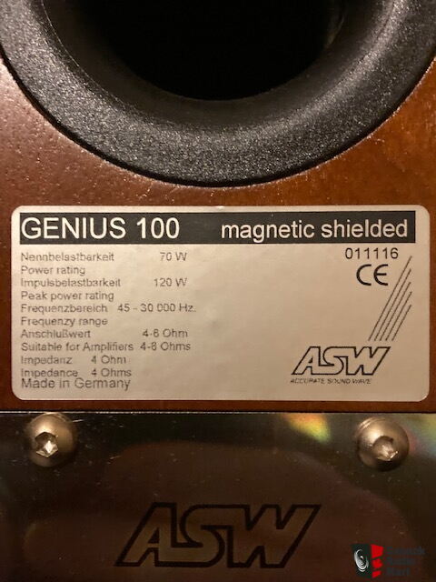 ASW Genius 100 Bookshelf Speakers Photo #4077620 - UK Audio Mart